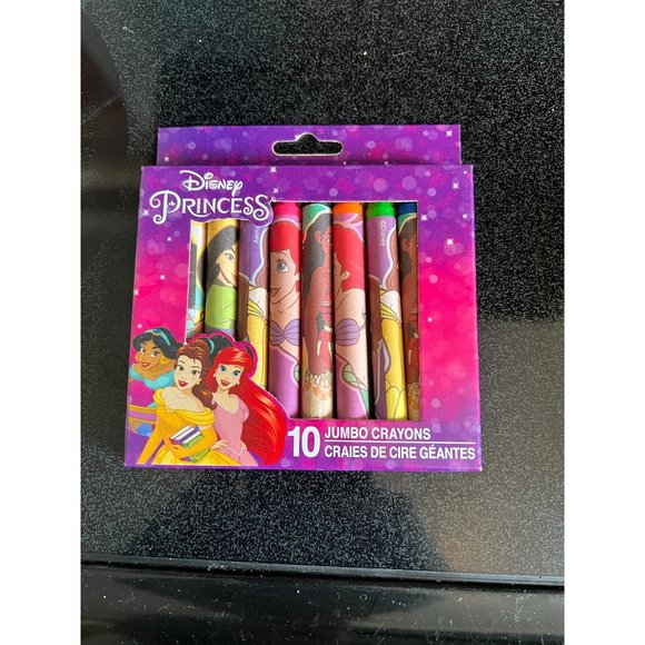 Disney | Toys | Disney Princess Jumbo Crayons Ariel Belle Mulan New In ...